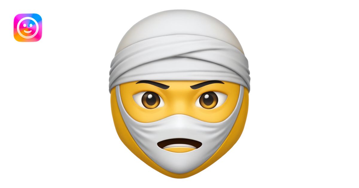 Emoji ninja blanco emoji | AI Emoji Generator