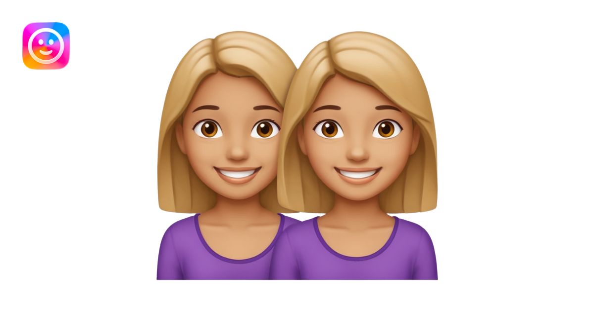 girly two frames of photos emoji | AI Emoji Generator