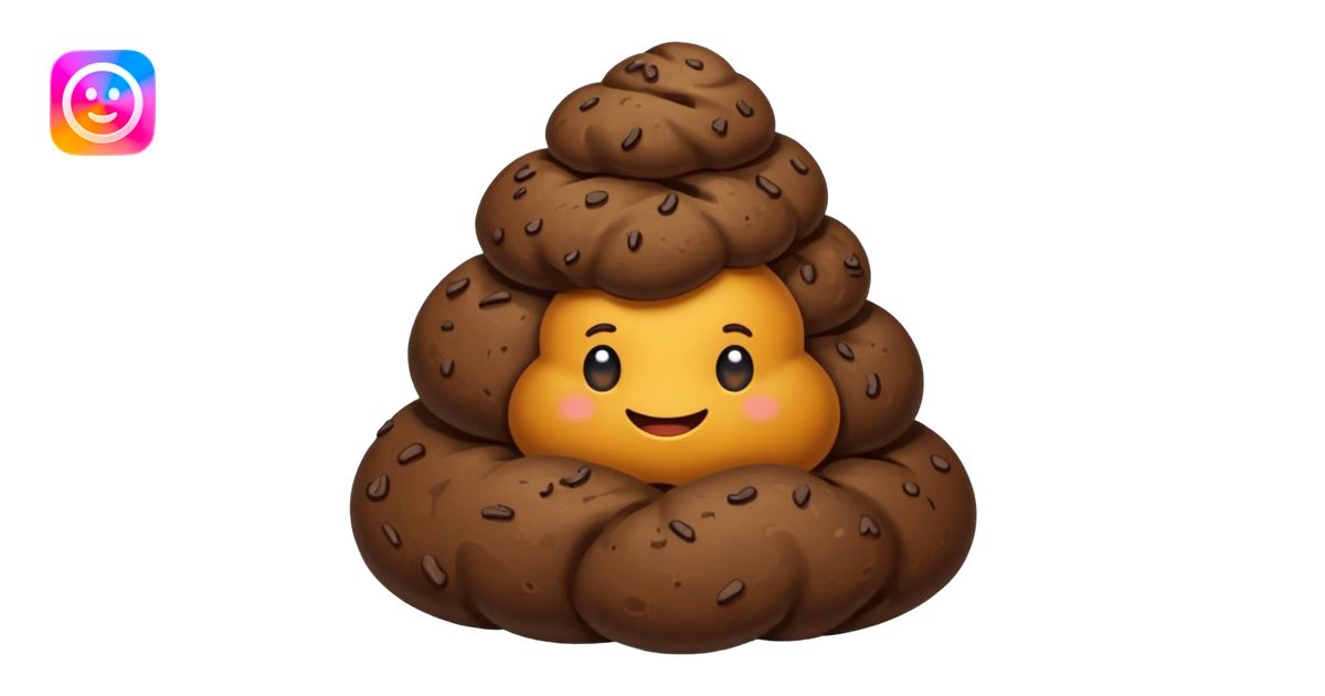 Poop eating poop emoji | AI Emoji Generator