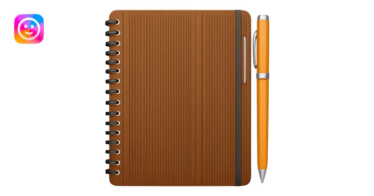 Corduroy textured notebook ridges emoji | AI Emoji Generator