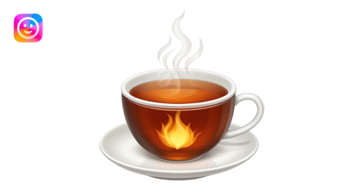 Cup of black tea emoji | AI Emoji Generator