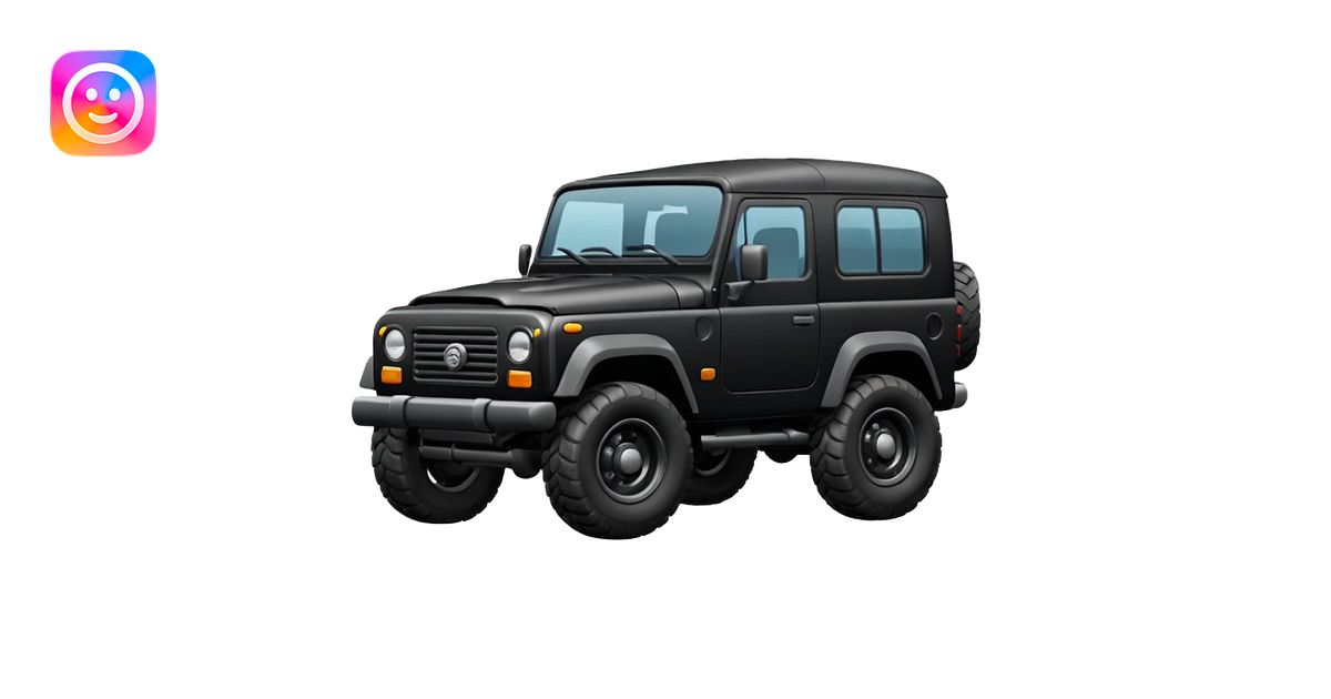 carro 4x4 emoji | AI Emoji Generator