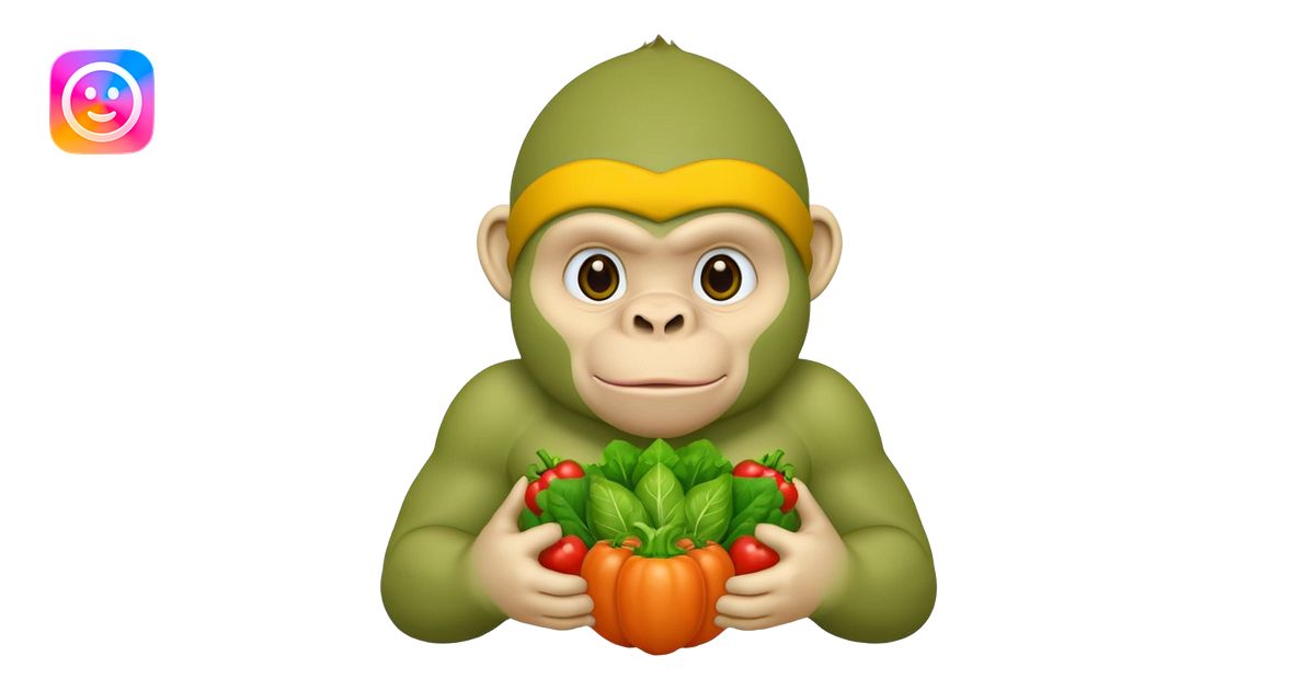 A green gorilla that loves vegetables and is part of a kindergarten ...