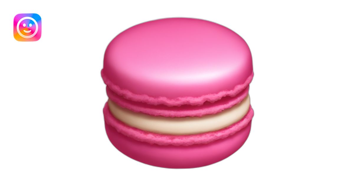 pink macaroon emoji | AI Emoji Generator