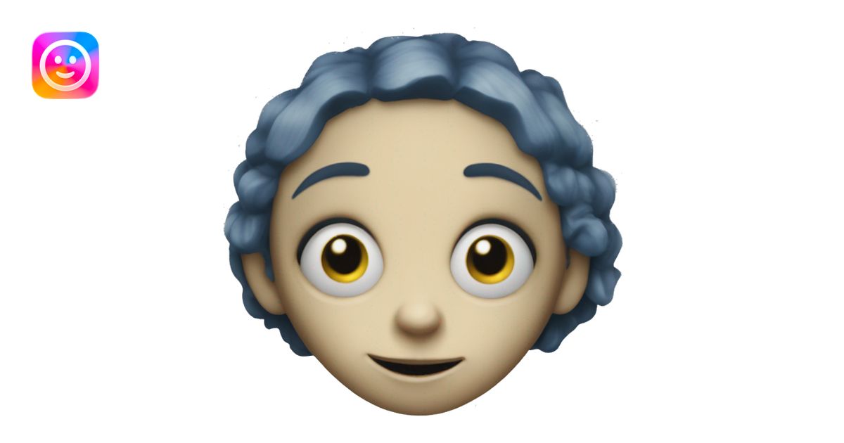 coraline doll button eyes creepy emoji | AI Emoji Generator