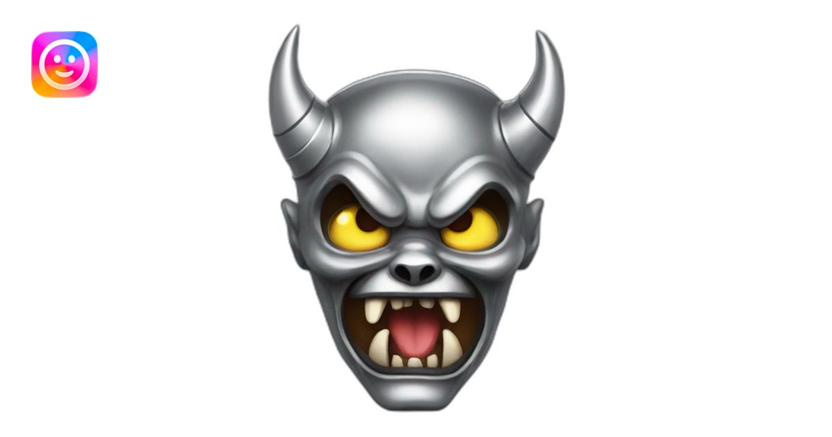 Chrome Devil emoji | AI Emoji Generator