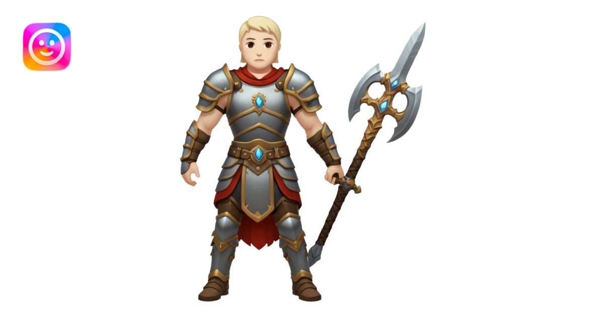 Animated warrior from Path of Exile 2 emoji | AI Emoji Generator