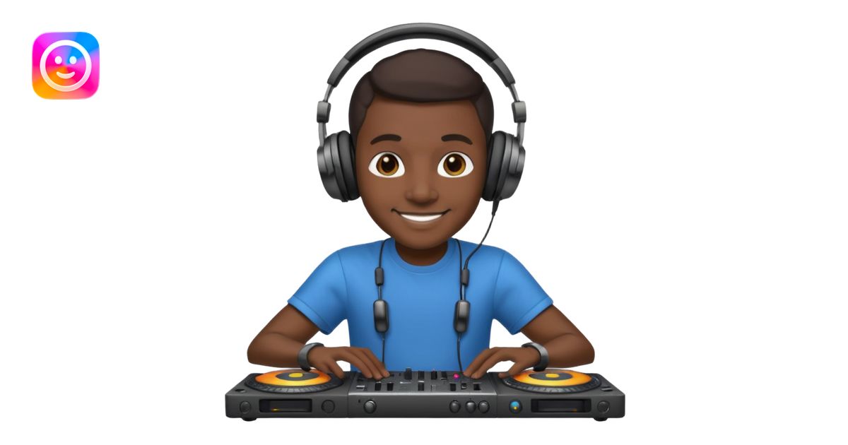 dj with setup emoji | AI Emoji Generator