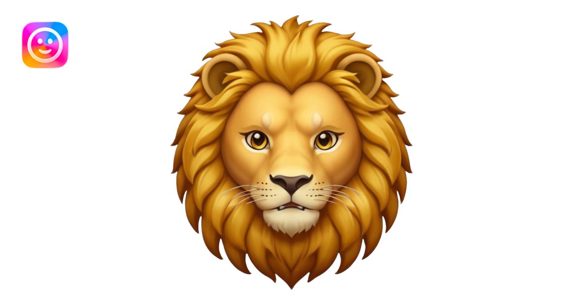 Lion emoji | AI Emoji Generator