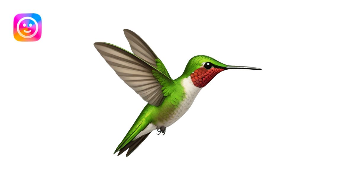 Hummingbird flying emoji | AI Emoji Generator