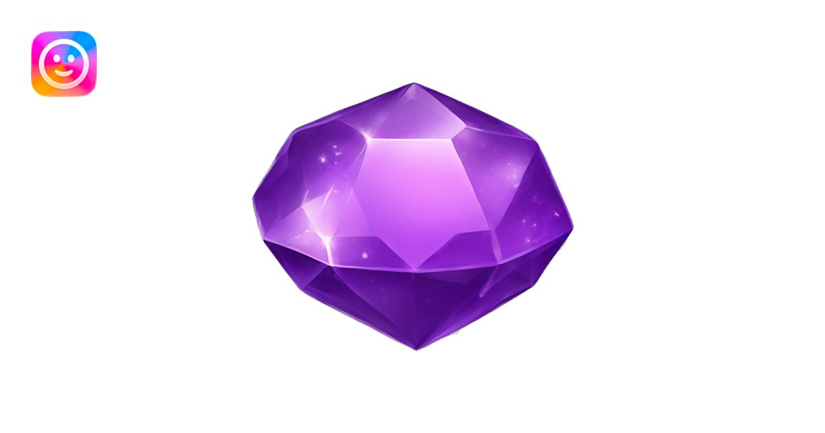 Purple gem emoji | AI Emoji Generator