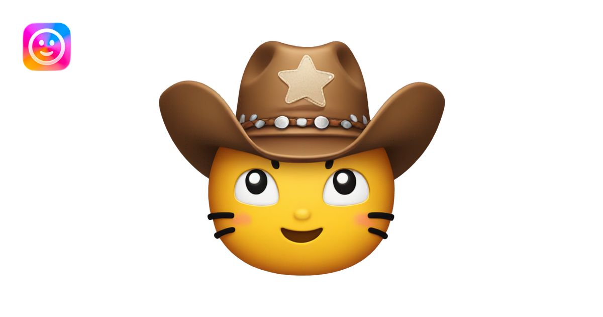 hello kitty with a cowboy hat emoji | AI Emoji Generator
