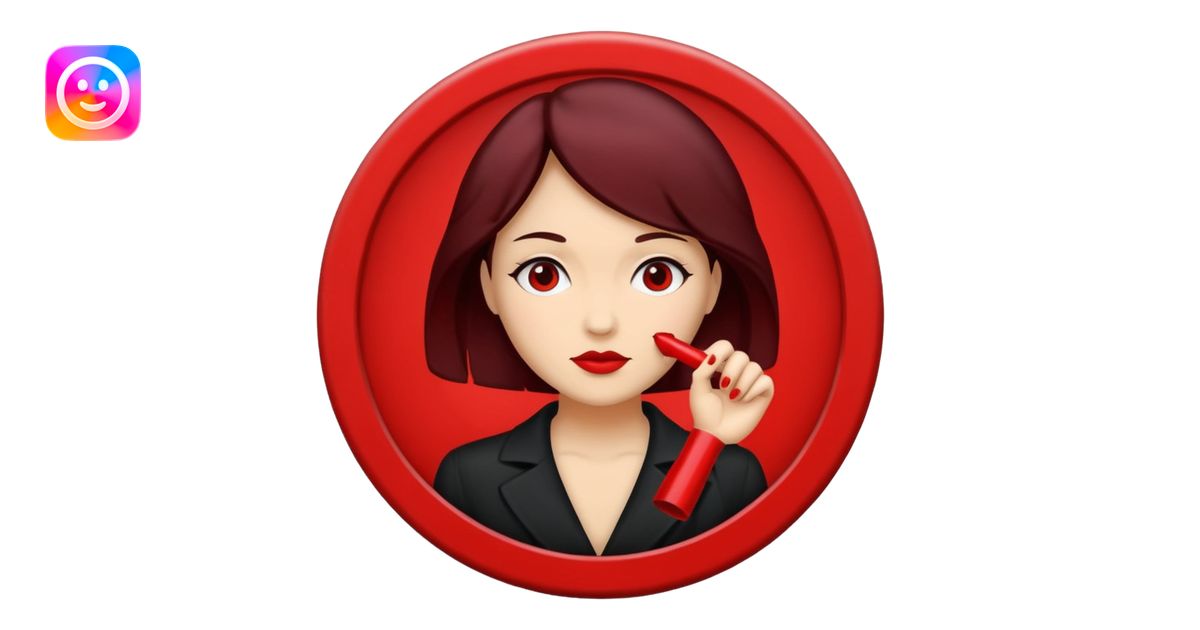 prohibition sign for female emoji | AI Emoji Generator