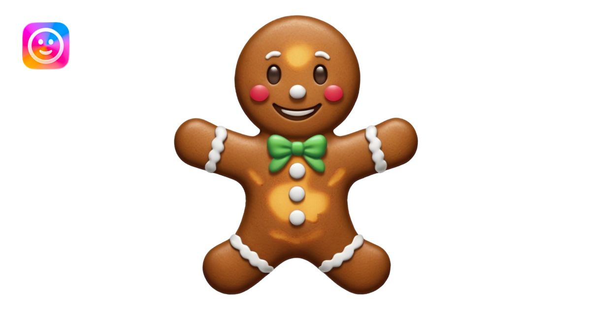 gingerbread man emoji | AI Emoji Generator