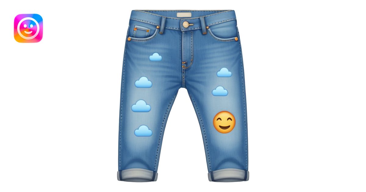 sky-blue jeans emoji | AI Emoji Generator