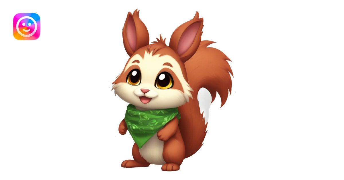 Cute, Chibi, chubby, fluffy, Kemono-style, Anthro, Fur-Sona, Dark-Red ...