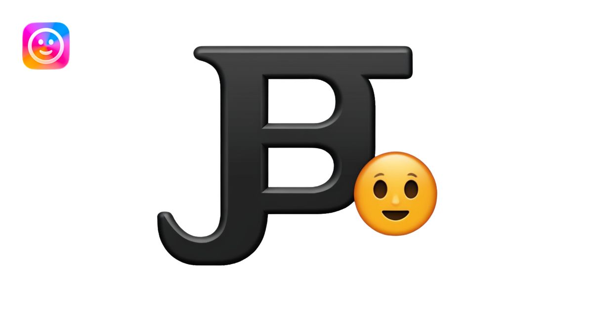PNP Letters in modern font emoji | AI Emoji Generator