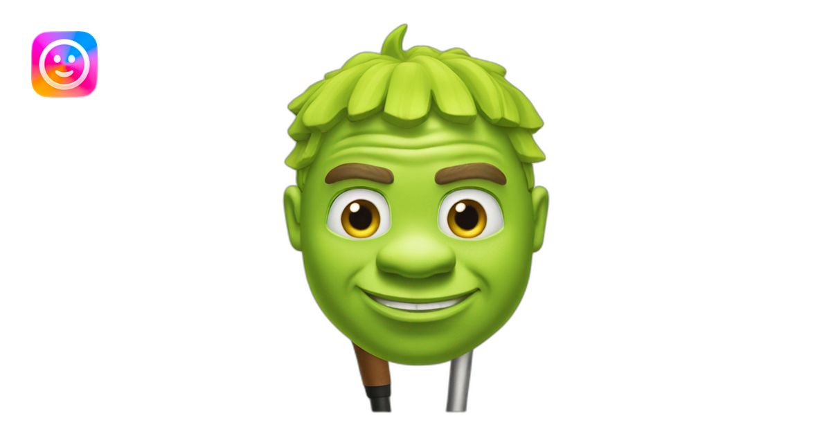 Shrek golf emoji | AI Emoji Generator