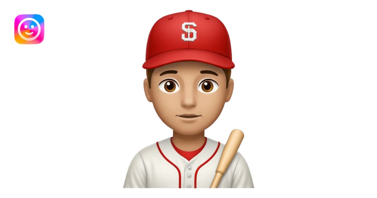 Baseball Player Center Field emoji | AI Emoji Generator