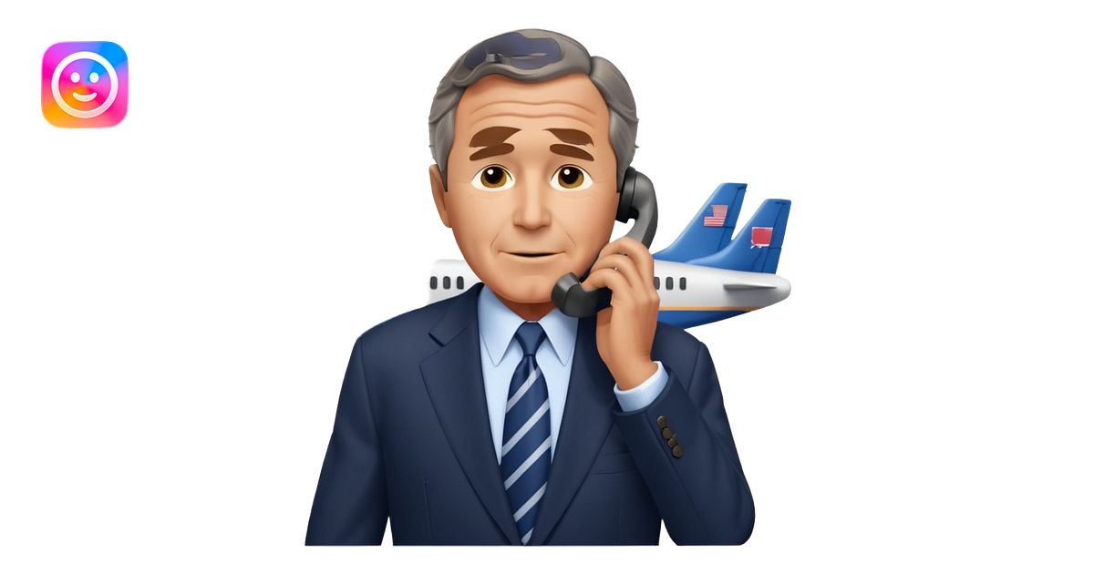 emoji of the world trade center with a plane crashed into it and george ...