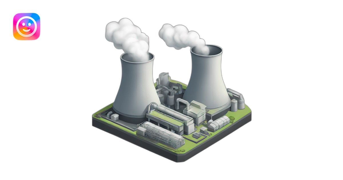 Nuclear factory emoji | AI Emoji Generator