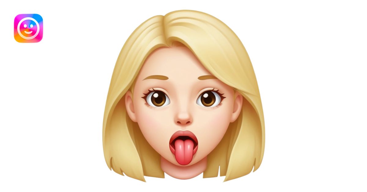 teen girl sticking out her tongue emoji | AI Emoji Generator