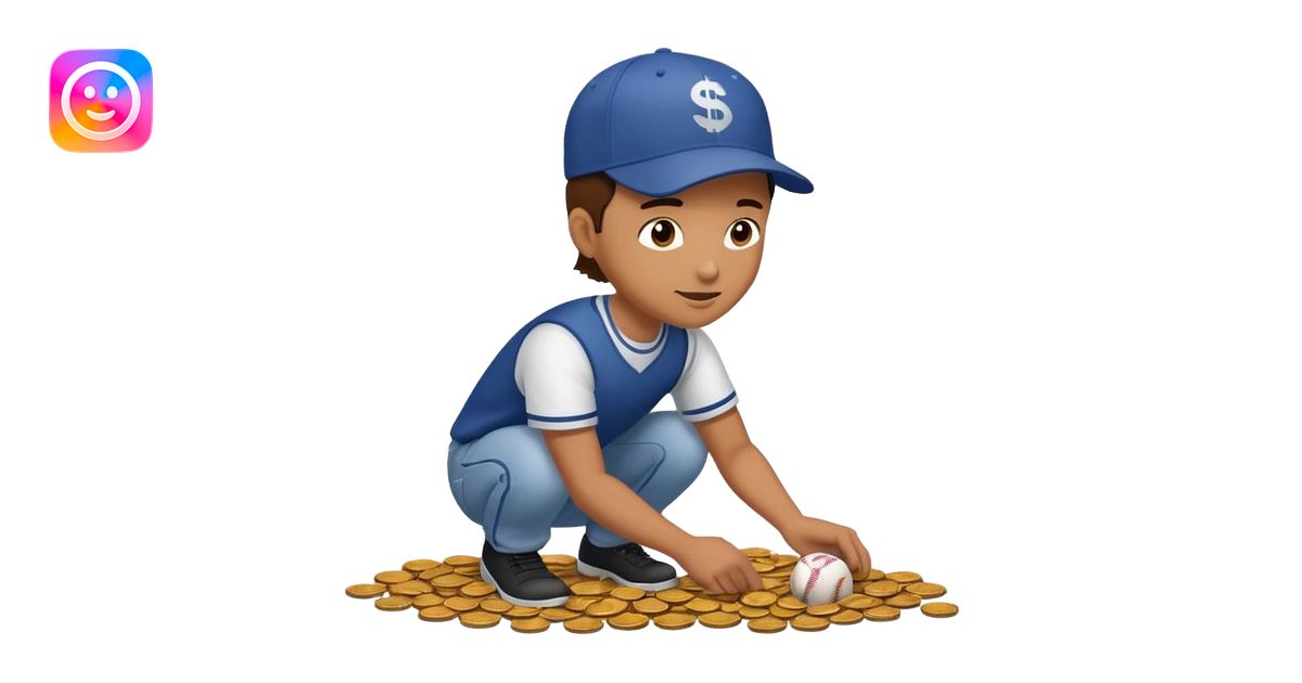 Person picking up pennies from the ground emoji | AI Emoji Generator