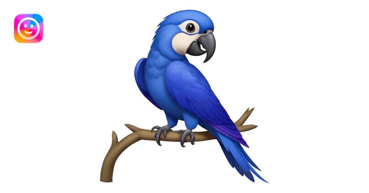 Hyacinth macaw emoji | AI Emoji Generator