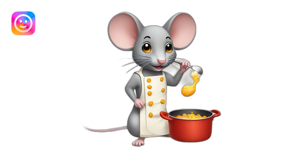 mouse cooking mouse emoji | AI Emoji Generator