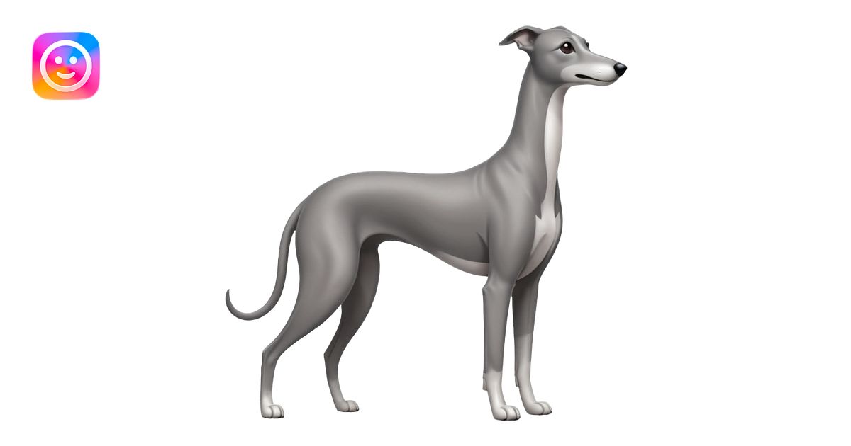 stilized greyhound looking to the right emoji | AI Emoji Generator