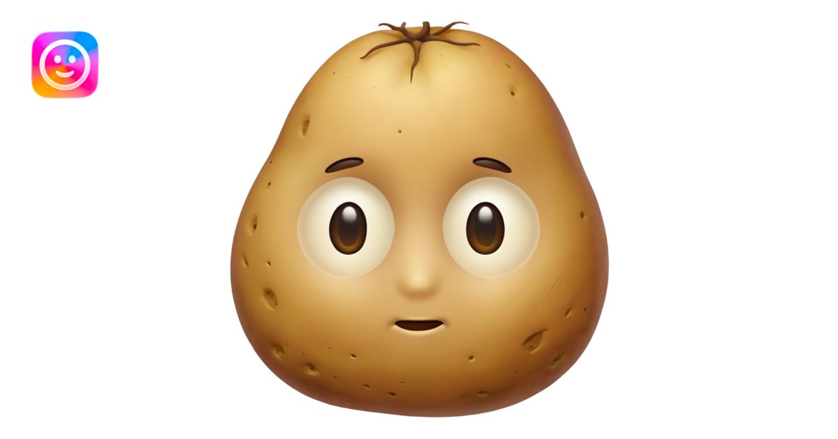 plain potato without eyes and mouth emoji | AI Emoji Generator