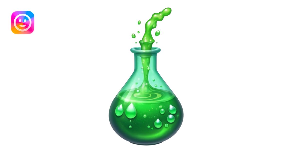glitter toxic potion emoji | AI Emoji Generator