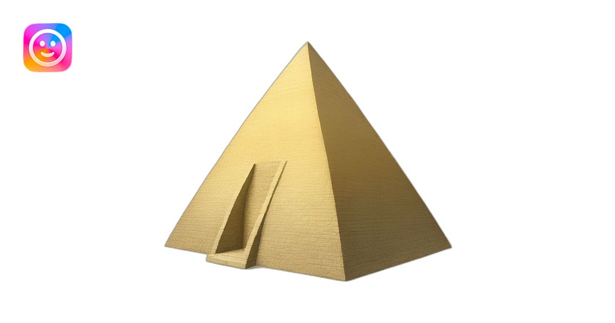 Pyramid from money emoji | AI Emoji Generator