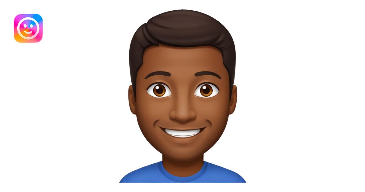 Andre Rison (b.1967) with dark brown hair emoji | AI Emoji Generator