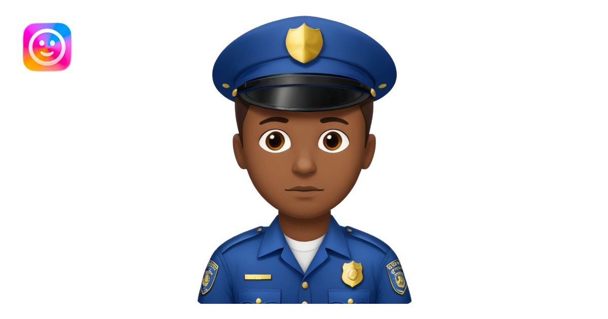 I want you to create an emoji of a sergeant, like a police officer. He ...