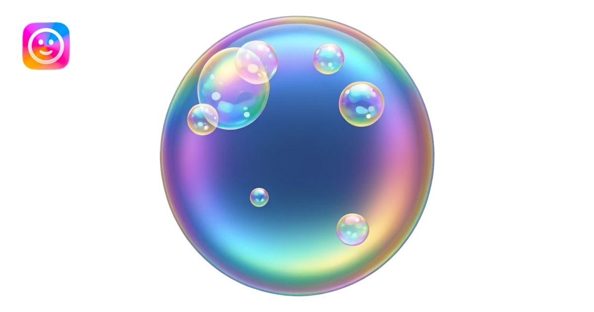 soap bubbles flowing emoji | AI Emoji Generator