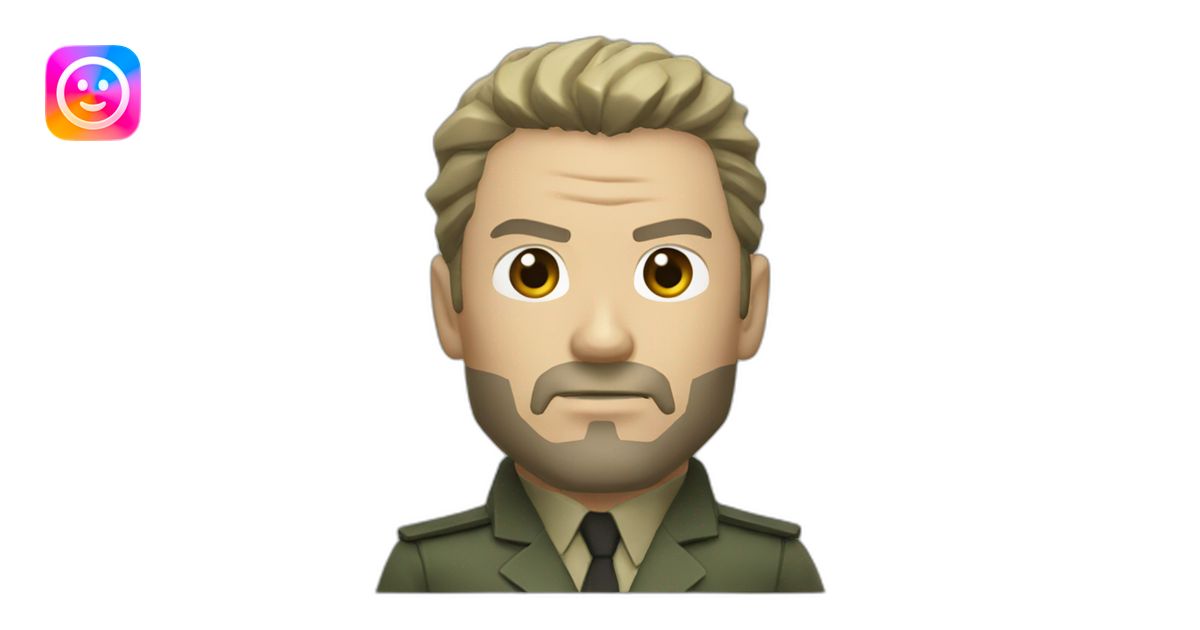 Big Boss from metal gear emoji | AI Emoji Generator