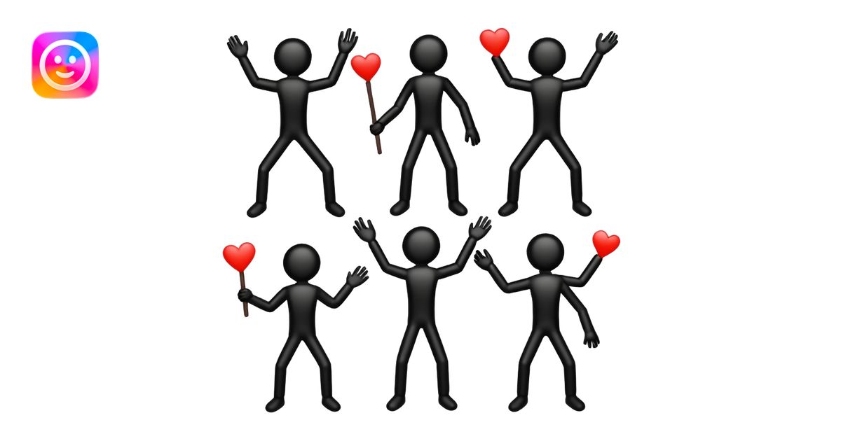 Stickman figures emoji | AI Emoji Generator