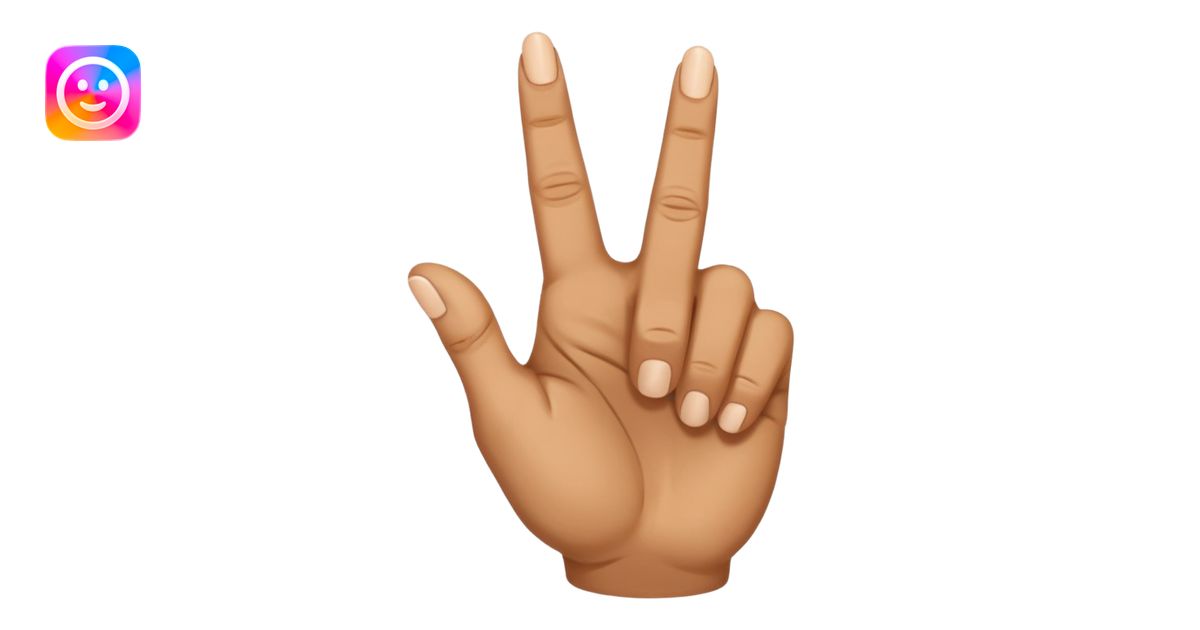 rock hand with the middle and index finger crossing over, middle behind ...