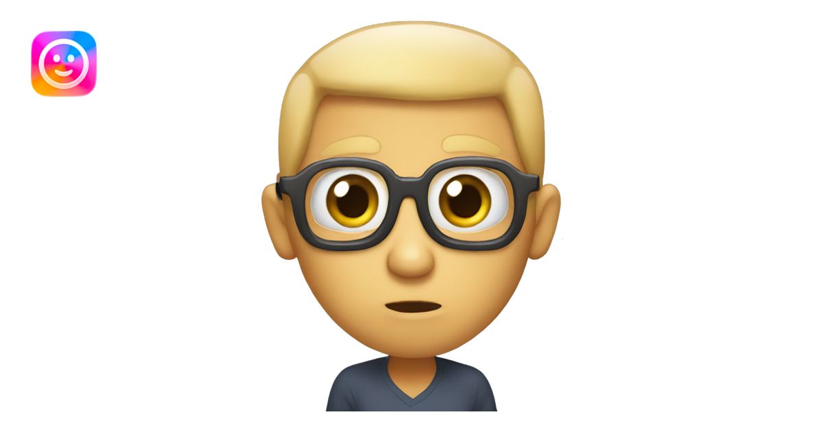A imoji thinking hands on chin big one eye up big eyes emoji | AI Emoji ...