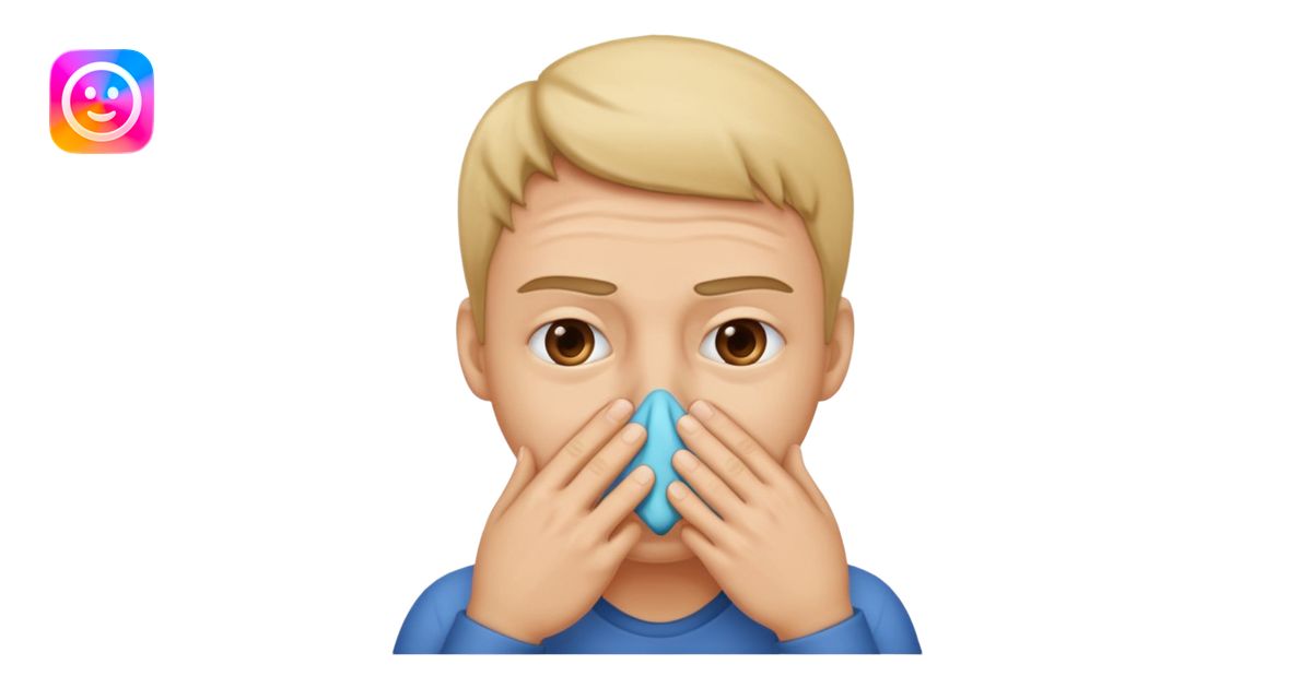 holding nose for bad smell emoji | AI Emoji Generator