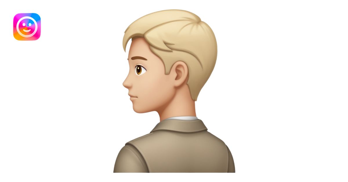LOOKING BACK emoji | AI Emoji Generator