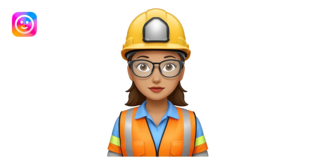Occupational safety and health или labor protection woman emoji | AI ...