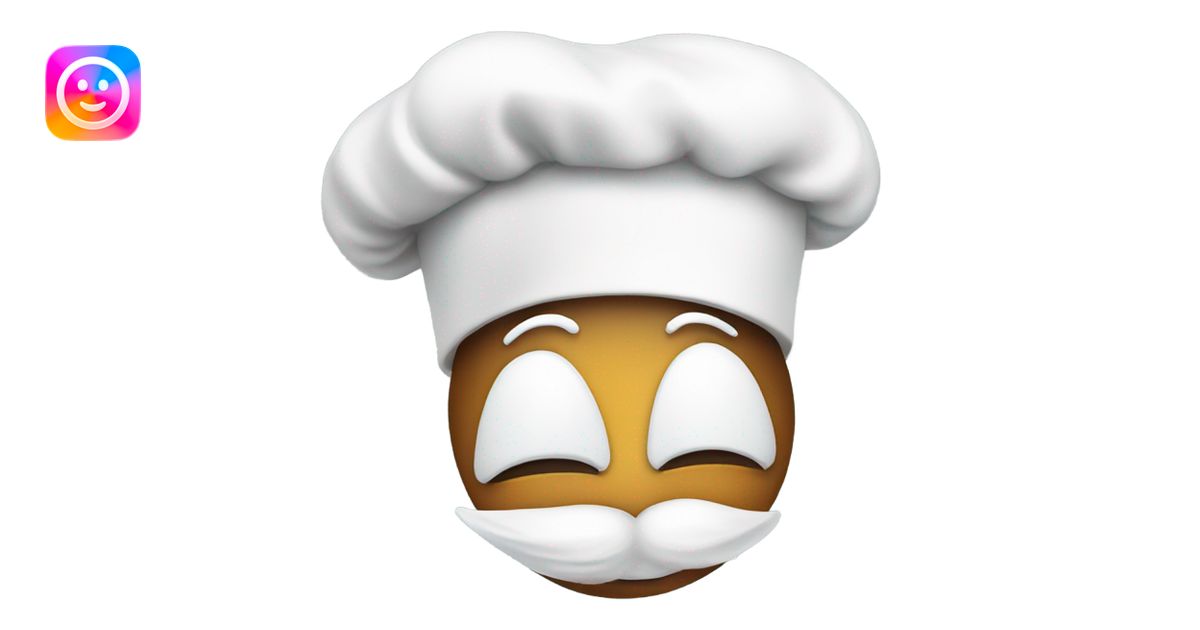 Kiss face emoji with chef hat emoji | AI Emoji Generator