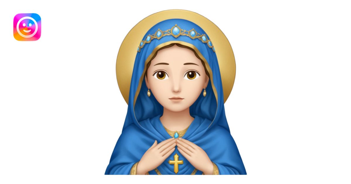 Virgen Maria emoji | AI Emoji Generator