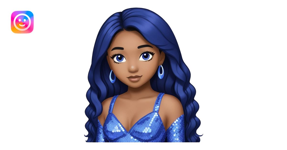 Normani from Fifth Harmony with long black hair, periwinkle sequin ...