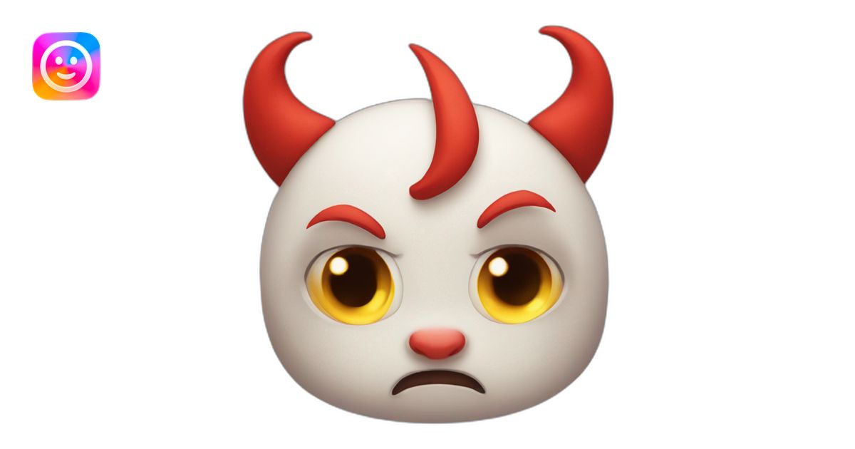 Sad Devil cuteness emoji | AI Emoji Generator