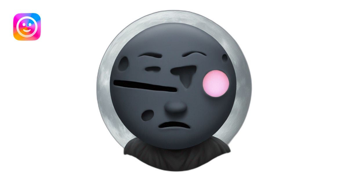 dark side of the moon emoji | AI Emoji Generator