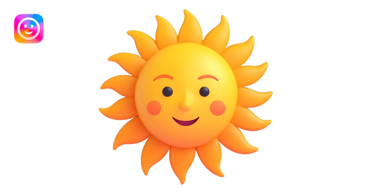 A sun emoji | AI Emoji Generator