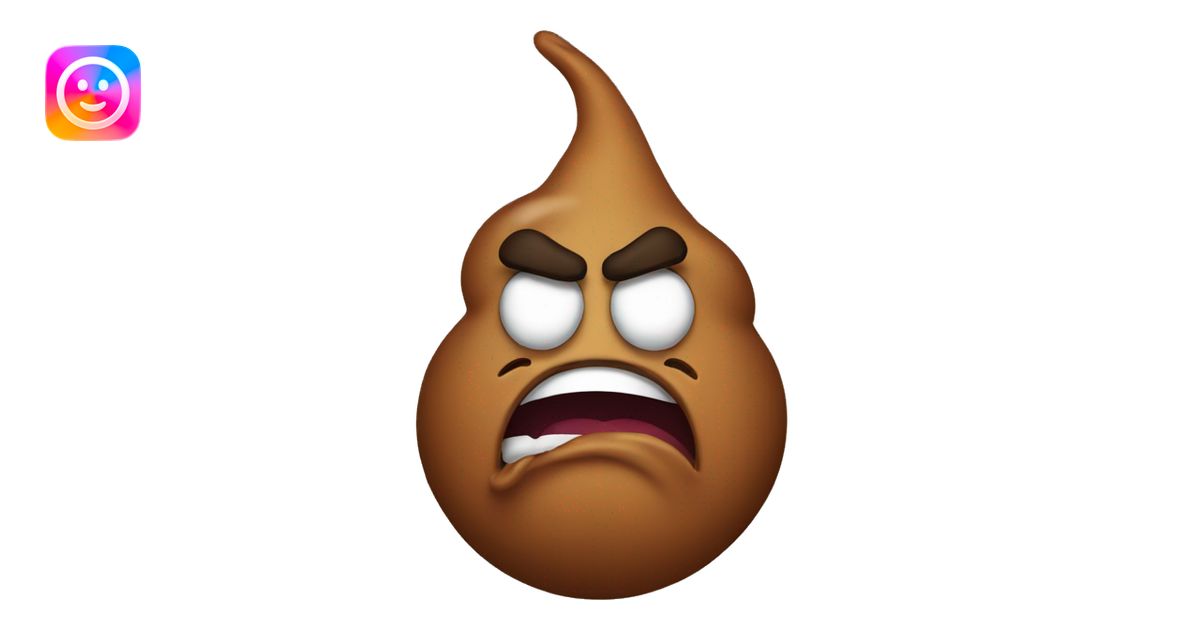 angry poop emoji emoji | AI Emoji Generator